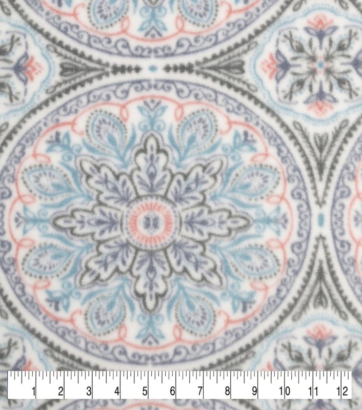 Pastel Medallions Anti Pill Fleece Fabric – joann