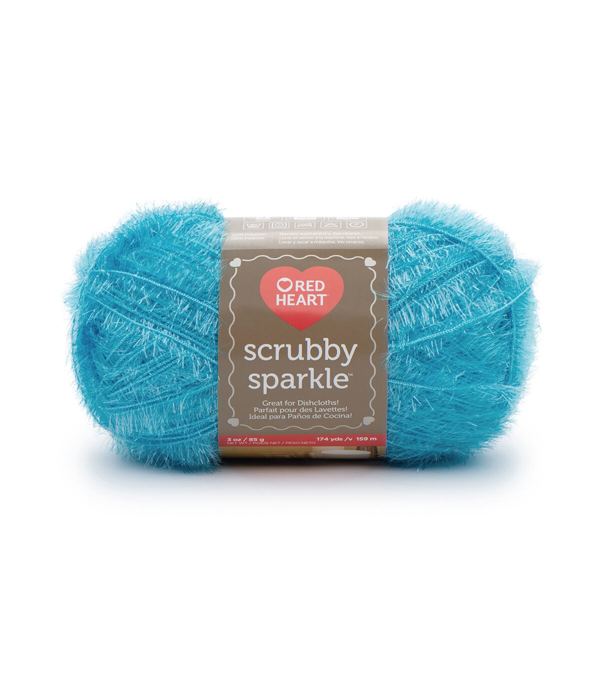 Red Heart Scrubby Sparkle 174yds Worsted Polyester Yarn – joann
